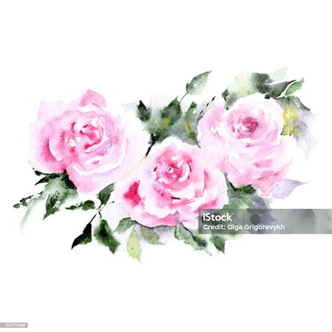 꽃 꽃다발입니다 수채화 꽃 그리기 꽃 인사말 카드 장식입니다 결혼식 초대장 꽃 디자인입니다 결혼식에 대한 스톡 벡터 아트 및