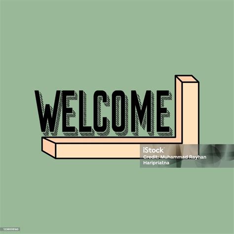 환영 텍스트 웰컴캘리그래픽 간단한 로고배너 포스터 및 스티커 개념에 대한 레터링 벡터 일러스트레이션 기포에 대한 스톡 벡터 아트 및 기타 이미지 Istock
