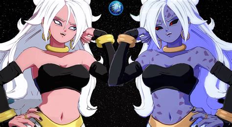 Android 21 Good And Android 21 Evil Giantess By Multiversepalooza