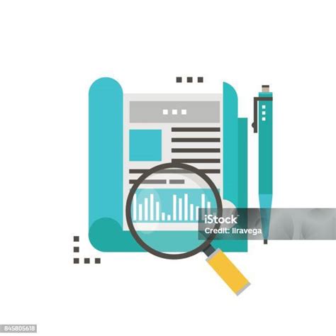 Analitik Bisnis Dan Penelitian Statistik Dan Desain Ilustrasi Vektor