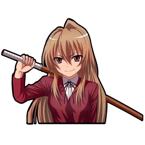 Toradora Aisaka Taiga Holding Sword Vinyl Car Sticker Little