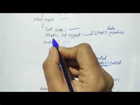 Static Member Function Example Hindi Object Oriented C Lec Niharika Panda YouTube