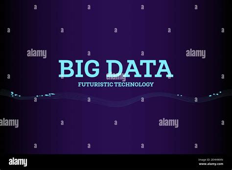 Wave Of Dots And Weave Lines Big Data Concept Abstract Background Network Connection