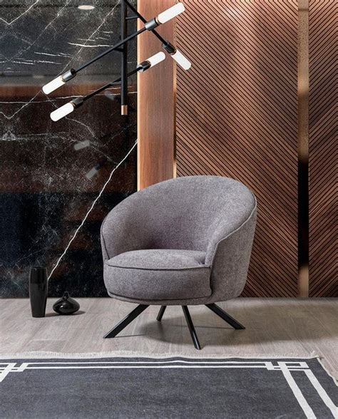 Jvmoebel Sessel Wohnzimmer Modern Grau Sessel Design Luxus Möbel