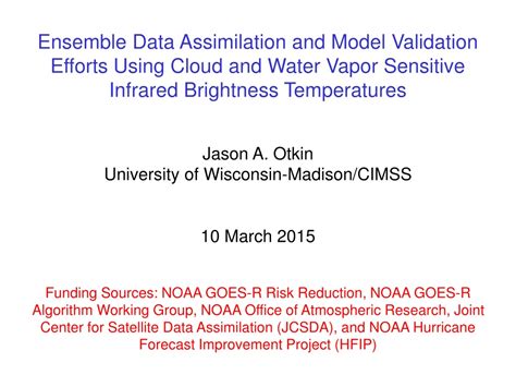 Ppt Enhancing Weather Forecasting With Infrared Brightness