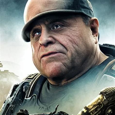 Danny Devito Danny Devito In Gears Of War Splash Art Stable Diffusion OpenArt
