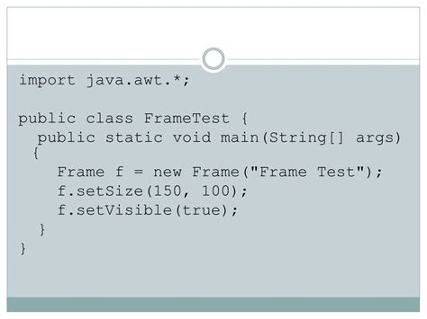Ppt Chapter 1 Swing Java Gui Powerpoint Presentation Free Download