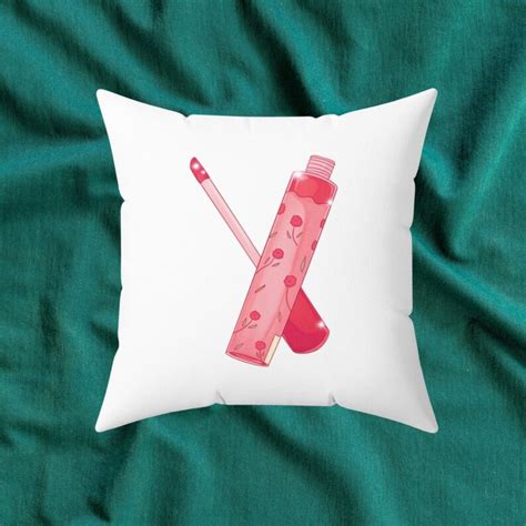 Lipgloss Coquette Room Decor Cute Throw Pillow Cute Cushion