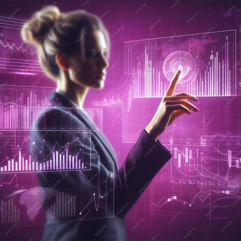 Premium Photo Woman Presenting Database Analysis