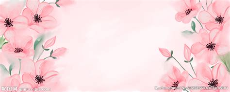 水彩花卉背景设计图图片素材其他设计图库昵图网