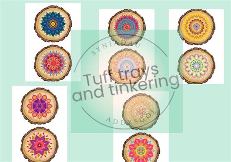 Rangoli Log Slice Diwali Hindu Hinduism Re Early Years Ks1 Ks2 Role