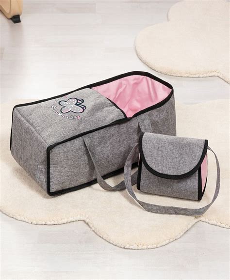 Bayer Design Dolls Grey Pink Butterfly Pram City Star Macys