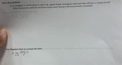 solved solve the problem 5 a company is constructing an