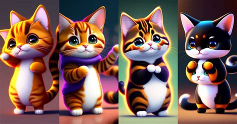 Lexica Cute Chibi Cat Dancing