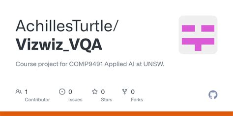 Github Achillesturtlevizwizvqa Course Project For Comp9491 Applied Ai At Unsw