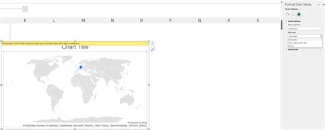 Excel Filled Map Chart Does Not Focus On Europe When No Other Data