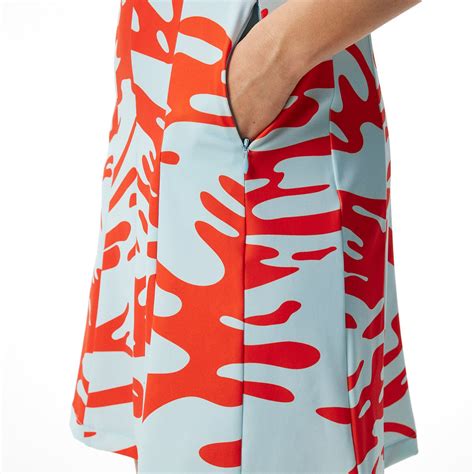 J Lindeberg Jasmin Print Ladies Golf Dress Neptune Atomizer
