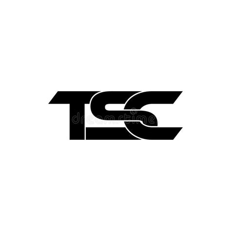 Letter Tsc Simple Monogram Logo Icon Design Stock Vector