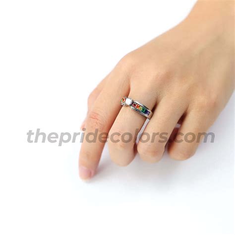 Pride Ring Pride Jewelry Wedding And Engagement Rings For Gay Couples
