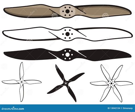 Airplane Propellers Stock Vector Illustration Of Element 13042134