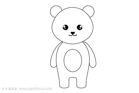小朋友喜欢的玩具熊简笔画 儿童玩具简笔画