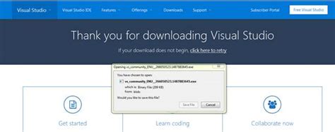 Installation Steps For Visual Studio Community Edition