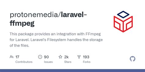 GitHub Protonemedia Laravel Ffmpeg This Package Provides An