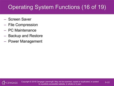 Lecture Six Discovering Computers 2018 Pptx Operating Systems Computer Software And