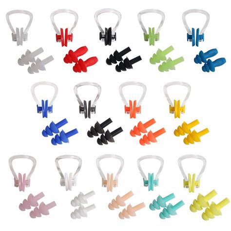 Upins 14 Sets Silicone Nose Clips Waterproof Swimming Nose
