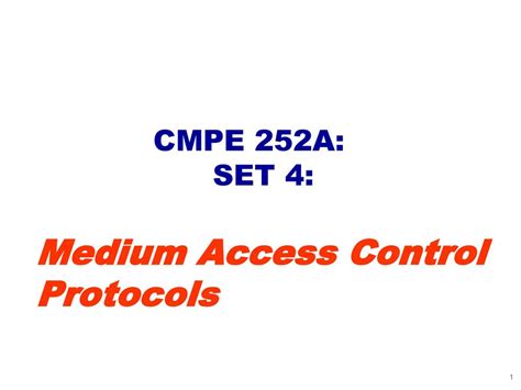 medium access control protocols ppt download