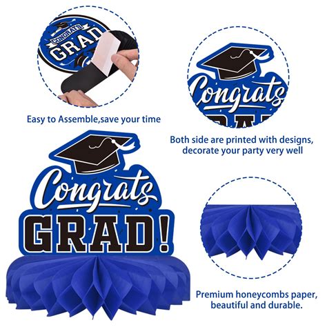 9pcs Graduation Party Decorations Class Of 2024 Congrats