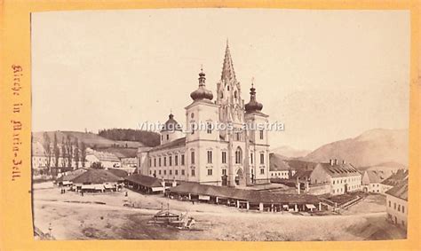 CDV Mariazell Kirche Foto Nikolaus Kuss um Wiener Werkstätte Postkarten