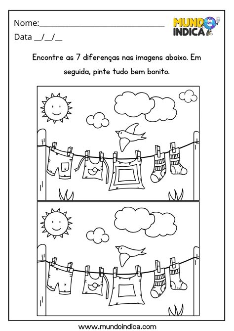 Atividades Encontre Os Erros Para Imprimir