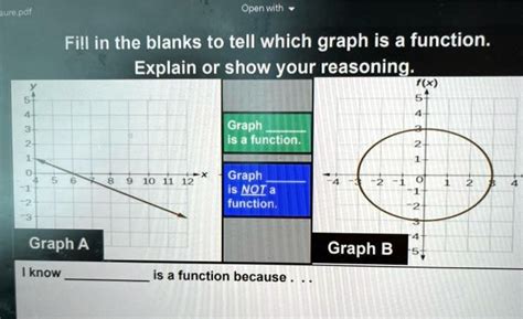 solved 3 paf opon with fill in the blanks to tell which graph is a