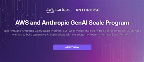 Aws And Anthropic Genai Scale Program