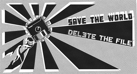 Save The World Delete The File On Behance