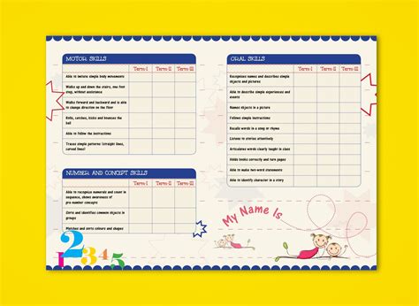 Pre Nursery Report Card Classroom Management Report Card Template