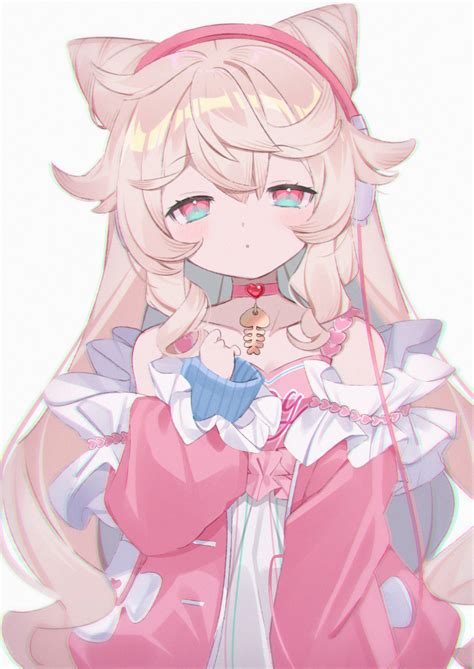 Safebooru 1girl Aqua Eyes Bare Shoulders Blonde Hair Blush Choker