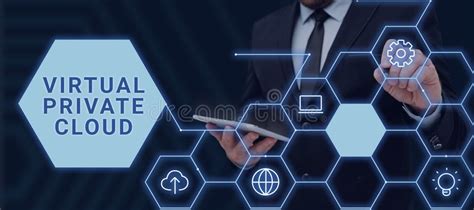 Sign Displaying Virtual Private Cloud Word Written On Configurable