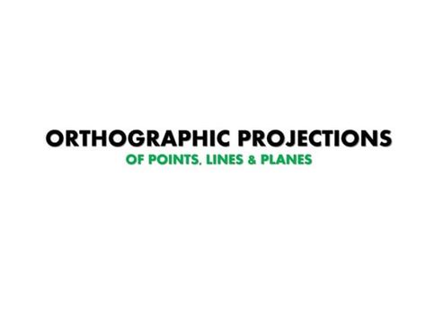 projection of points pptx 3 d graphics computer software and