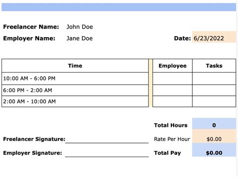 Employee Shift Schedule Template Excel