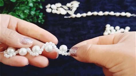 آموزش ریسه ی مرواریدی ریسهمو اکسسوری شینیونمو مروارید آموزش