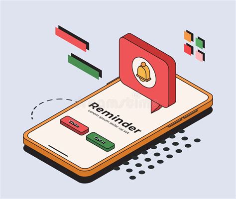 Phone Notification Concept Reminder On Mobile Phone Window