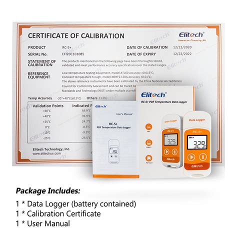 Elitech Rc 5 Reusable Usb Temperature Data Logger