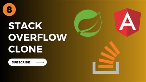 stack overflow clone with spring boot and angular part 8 install