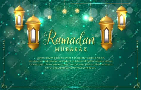 Premium Vector Ramadan Mubarak 2023 Banner With Beautiful