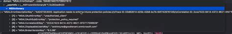 Intune IOS RemediateCompliance Error Issue Microsoftconnect Ms Intune App Sdk Ios GitHub