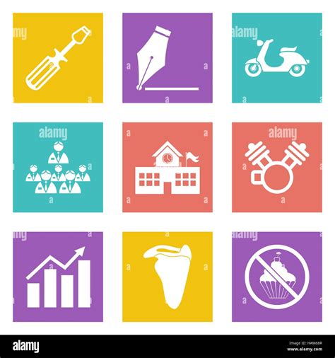 Icons For Web Design And Mobile Applications Set 12 Vector