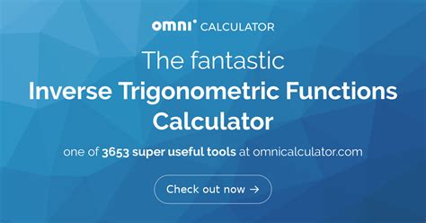 Inverse Trigonometric Functions Calculator