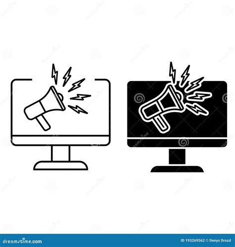 Digital Marketing Icon Vector Set Campaign Illustration Sign